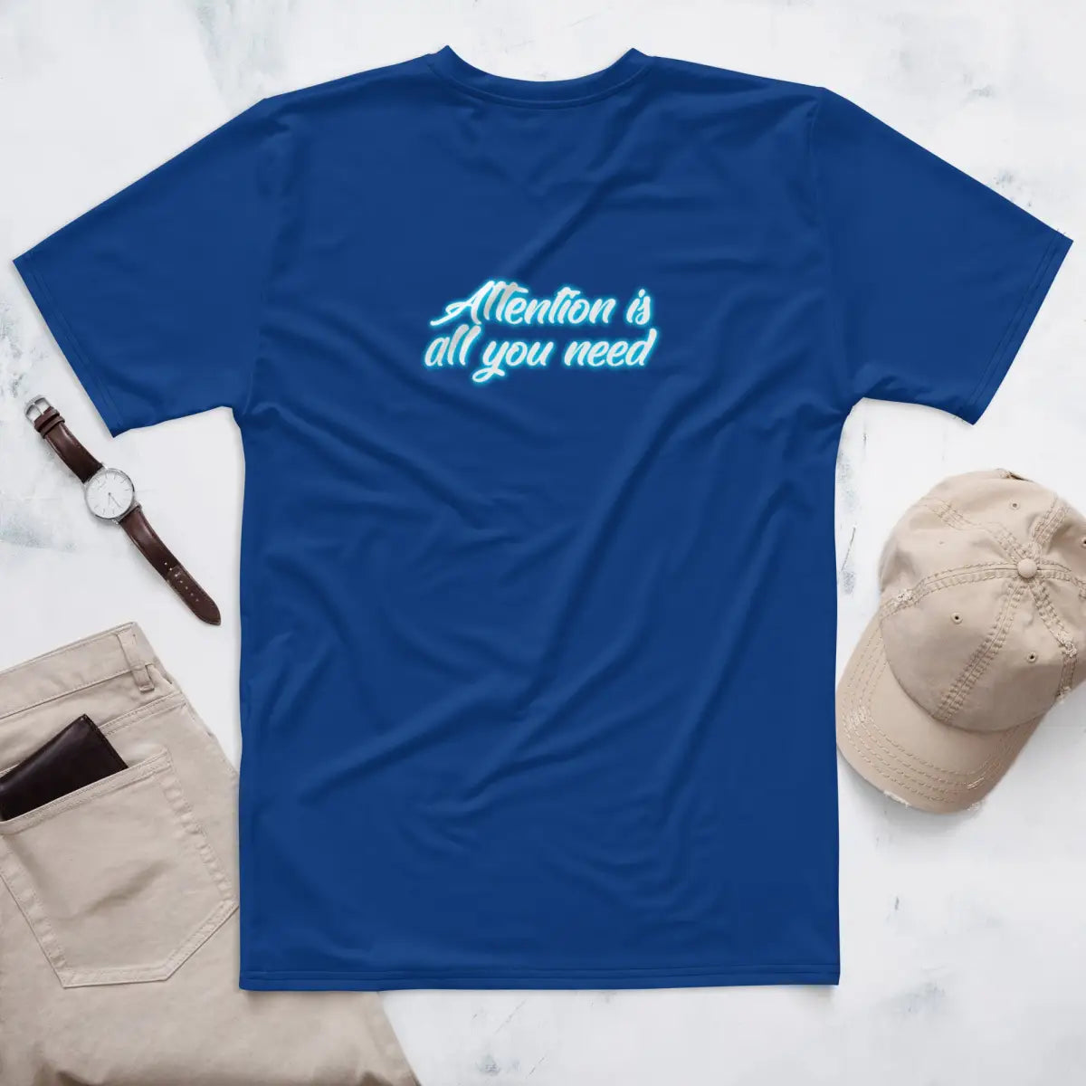 Attention is all you need Neon T-Shirt (men) – AI Store