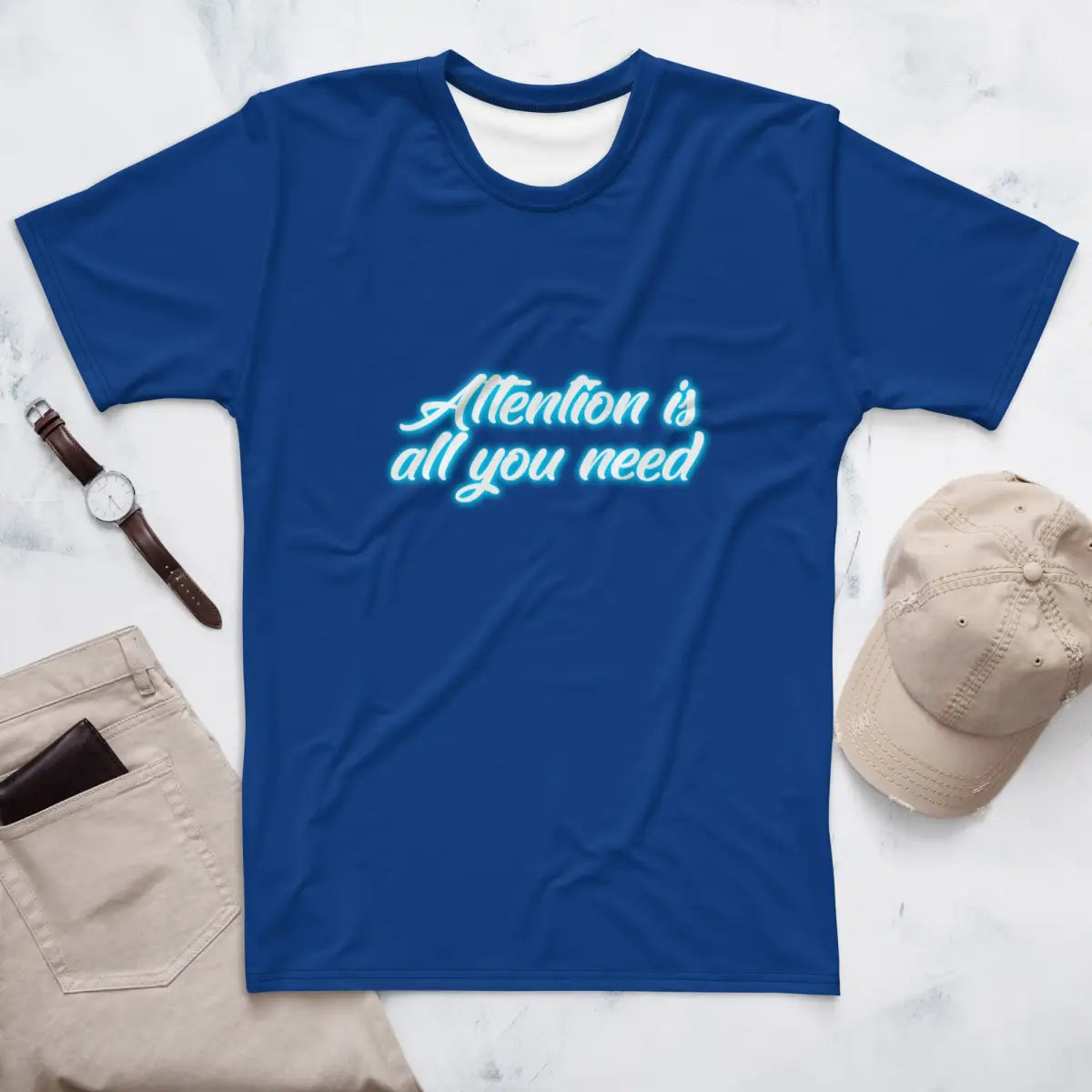 Attention is all you need Neon T-Shirt (men) – AI Store