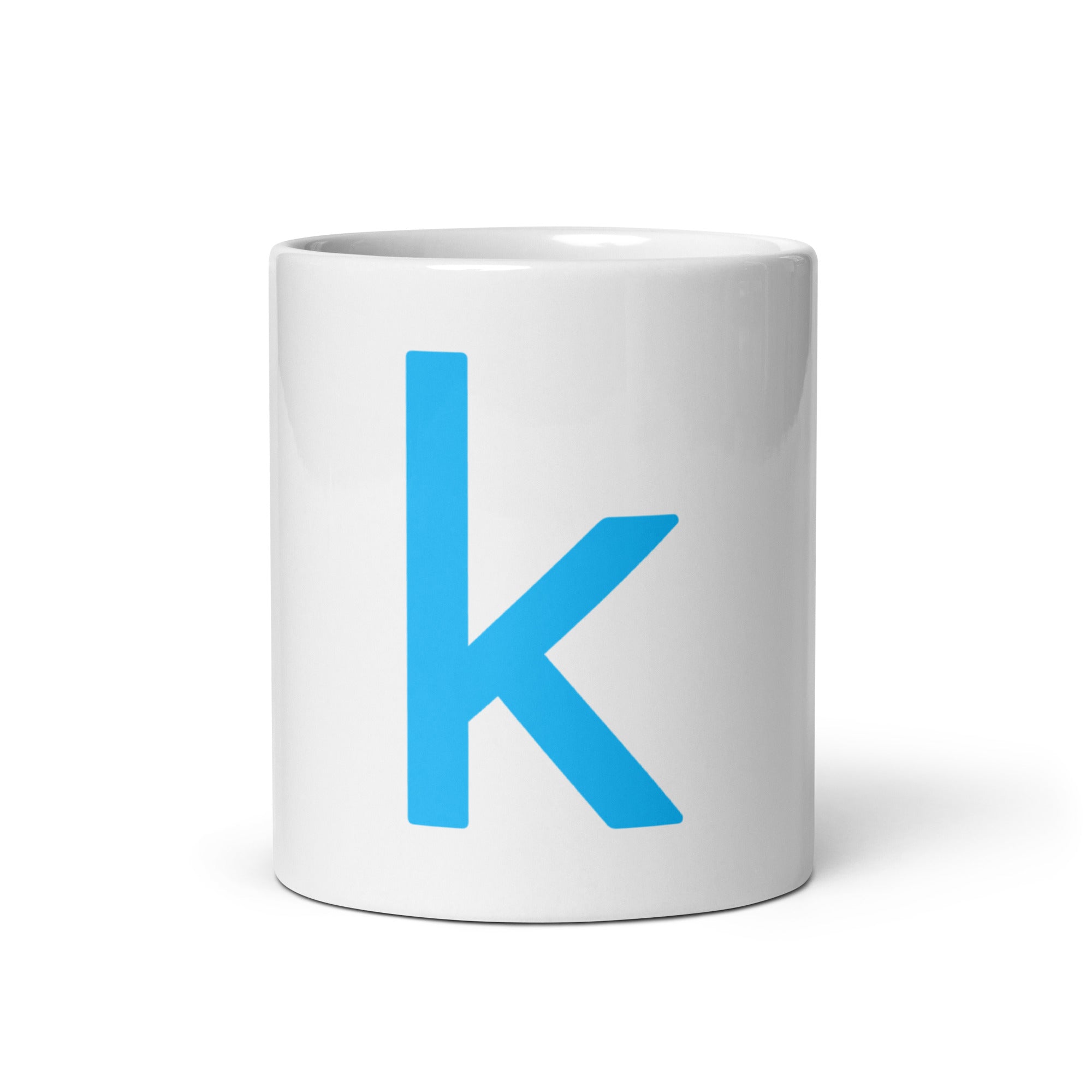 Kaggle Icon White Glossy Mug - AI Store