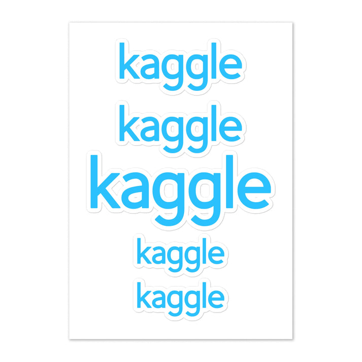 Kaggle Logo Sticker Sheet - AI Store