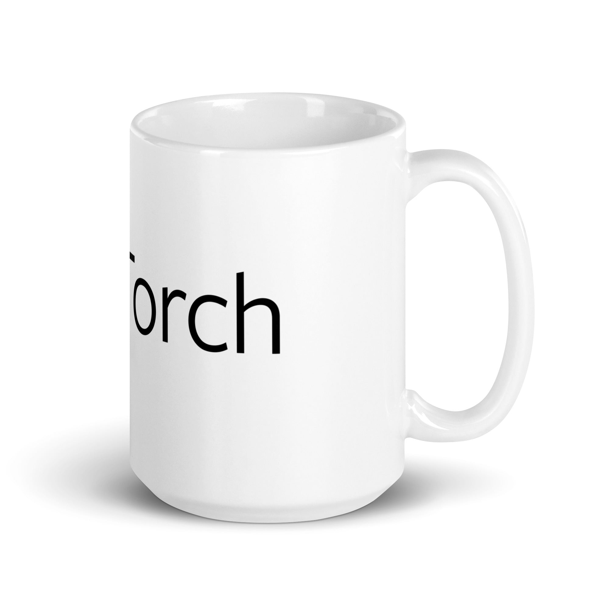PyTorch Logo White Glossy Mug - AI Store