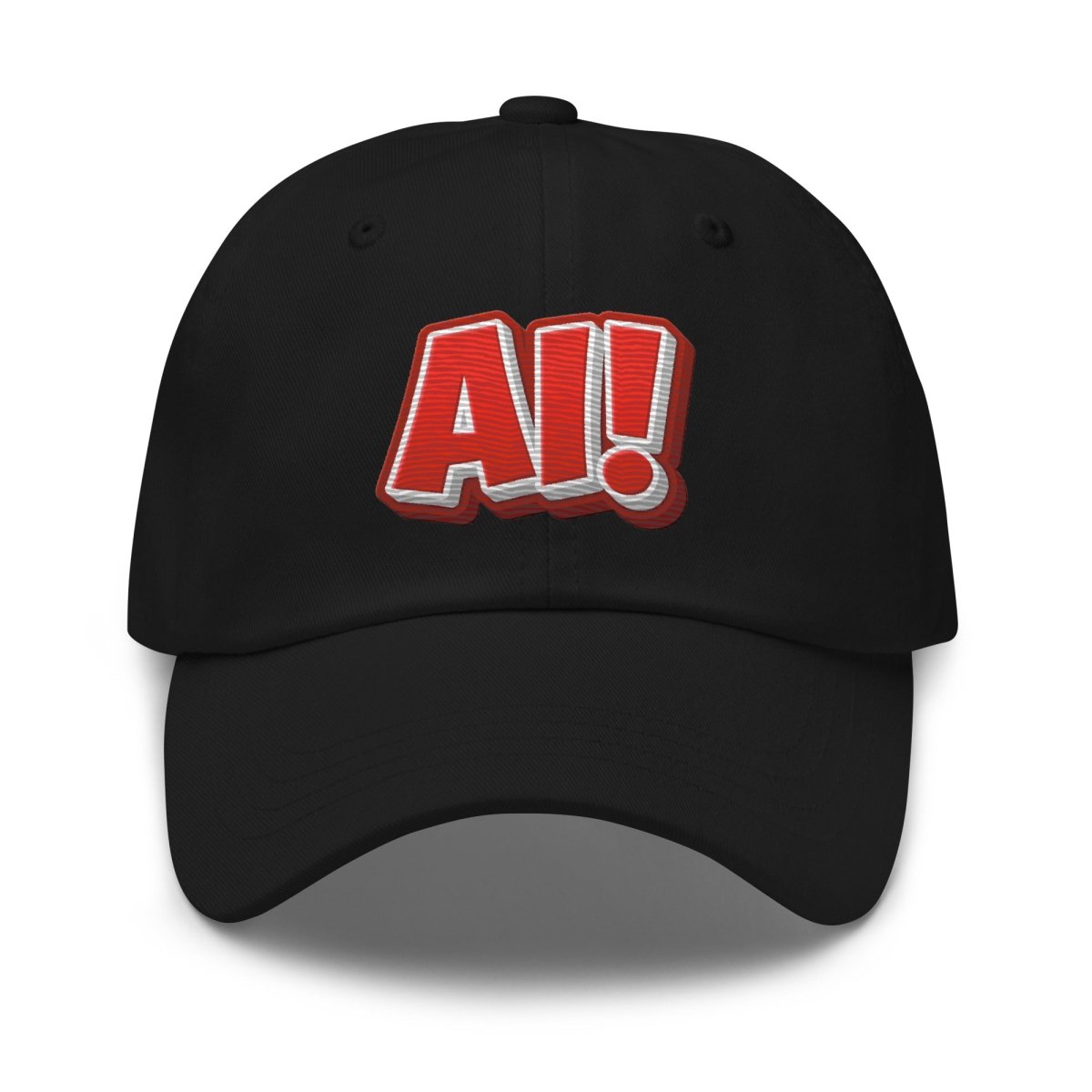 Red Comic AI! True-Color Embroidered Cap - AI Store